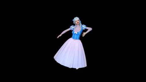 the doll is moving,loop,animation,transp... | Stock Video | Pond5