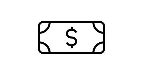 dollar animated outline icon | Stock Video | Pond5