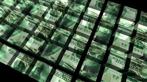 Dollar Bill Motion Mapping | Stock Video | Pond5