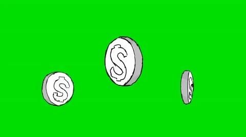 Dollar Coins - Animation - Hand-Drawn - ... | Stock Video | Pond5