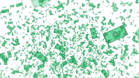 Dollar flying falling background animati... | Stock Video | Pond5