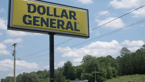 Dollar General Sign Reveal from Traffic ... | Stock Video | Pond5