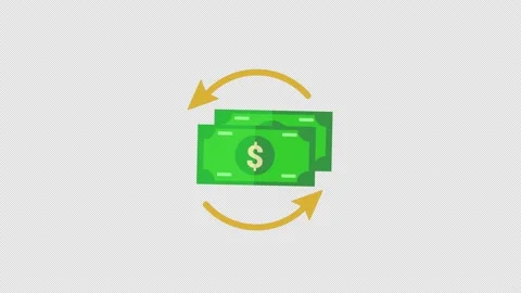 dollar Money exchange icon loop animatio... | Stock Video | Pond5