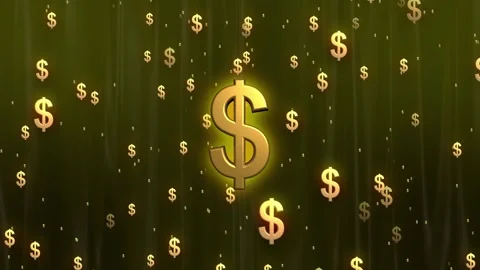 Dollar sign Animated Background | Stock Video | Pond5