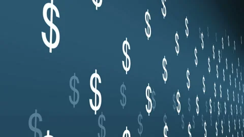 Dollar signs moving animation | Stock Video | Pond5