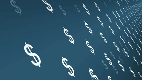 Dollar signs moving animation | Stock Video | Pond5