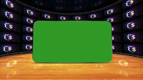 Dollar Symbol in Room, with Green Screen... | Stock Video | Pond5