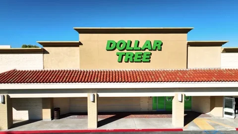 Dollar Tree general store front entrance... | Stock Video | Pond5