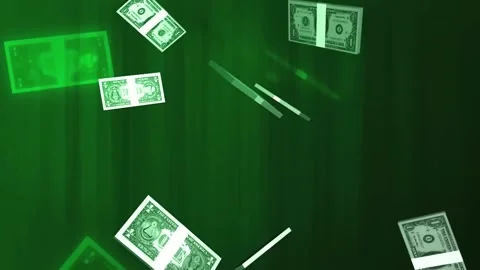 dollars falling green screen music backg... | Stock Video | Pond5