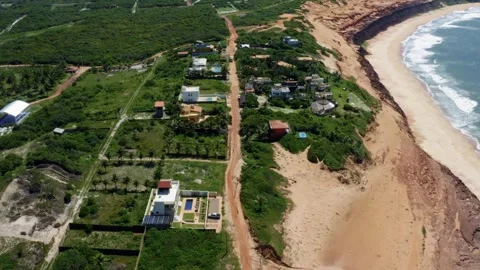 Dolly in aerial drone bird's eye top vie... | Stock Video | Pond5