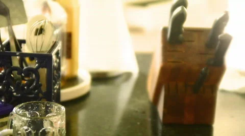 dolly kitchen knives | Stock Video | Pond5