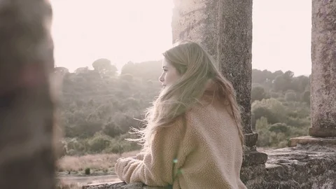 Dolly out video of a young female model ... | Stock Video | Pond5