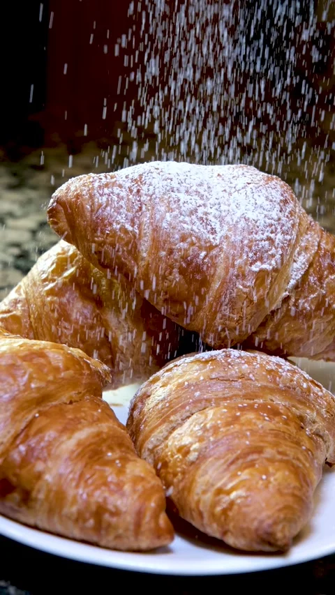 Dolly shot, Close up, Sprinkle icing sug... | Stock Video | Pond5