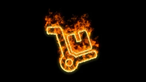 dolly symbol inflames. Then disappears. ... | Stock Video | Pond5
