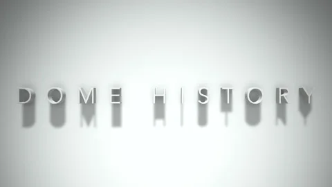 dome history 3D title animation white t... | Stock Video | Pond5
