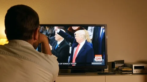 Donald Trump first speech as a US presid... | Stock Video | Pond5