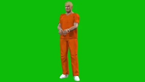 Donald Trump In Handcuffs Green Screen A... | Stock Video | Pond5