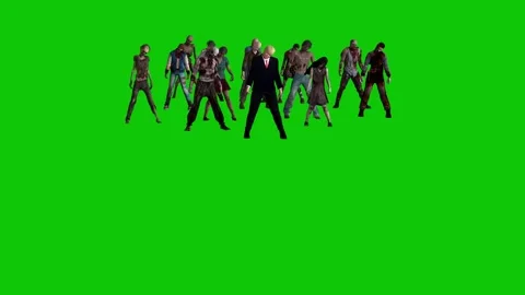 Donald Trump Thriller Dance Green Screen... | Stock Video | Pond5