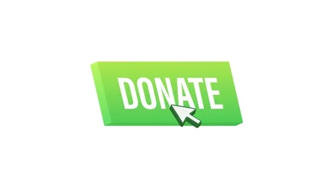 Donate with cursor button. Internet icon... | Stock Video | Pond5