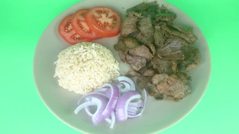 Doner Kebab and green screen | Stock Video | Pond5