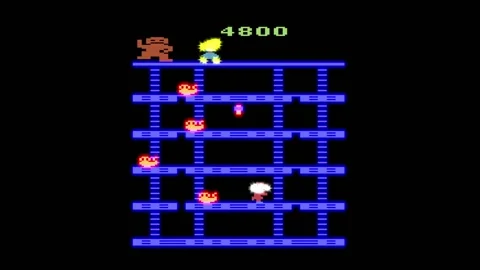 Donkey Kong Retro Gameplay Vj Loop Anima... | Stock Video | Pond5
