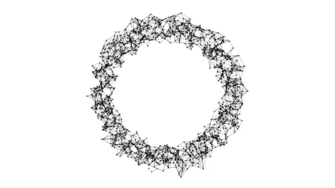 Donut shape with hole. Structure of sphe... | Stock Video | Pond5