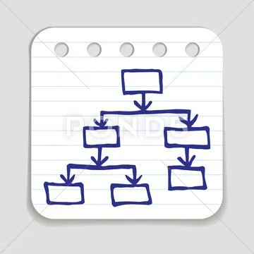 Doodle Flow Chart icon: Graphic #57238721