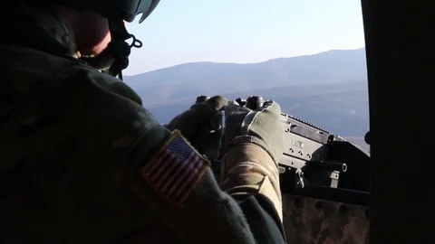 Door Gunner Stock Footage ~ Royalty Free Stock Videos | Pond5