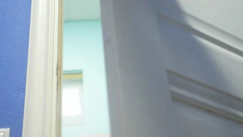 the door to the hotel room open. close-u... | Stock Video | Pond5