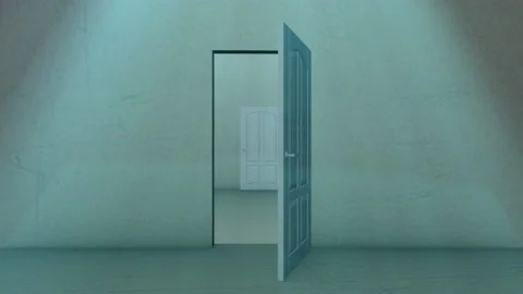 Door opening loop animation | Stock Video | Pond5
