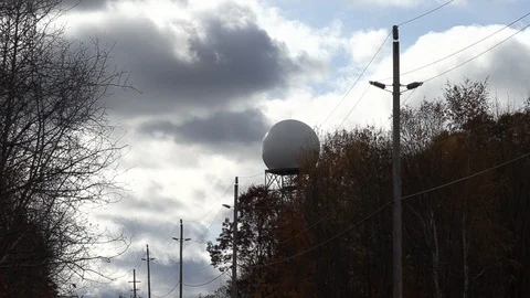 Doppler radar station detecting severe w... | Stock Video | Pond5