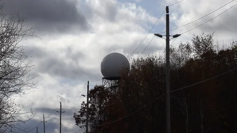 Doppler radar station detecting severe w... | Stock Video | Pond5