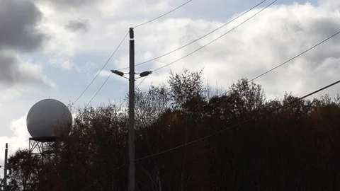 Doppler radar station detecting severe w... | Stock Video | Pond5