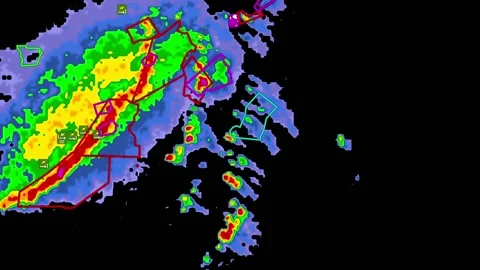 Doppler severe weather radar with thunde... | Stock Video | Pond5