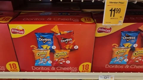 Doritos Chips Grocery Frito Lay Supermar... | Stock Video | Pond5