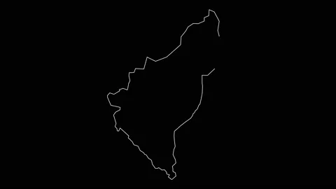 Dosso region map of Niger outline animat... | Stock Video | Pond5