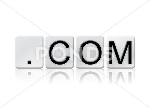 Dot Com Isolated Tiled Letters Concept and Theme: Royalty Free #68773382