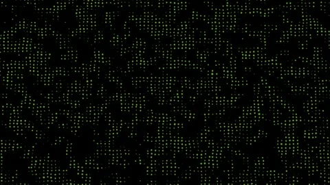 Dots pattern Binary code black and green... | Stock Video | Pond5