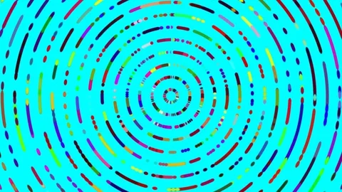 Dotted Line Circles Concentric Motion Co... | Stock Video | Pond5