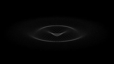 Dotted ripples on the surface. Radio wav... | Stock Video | Pond5