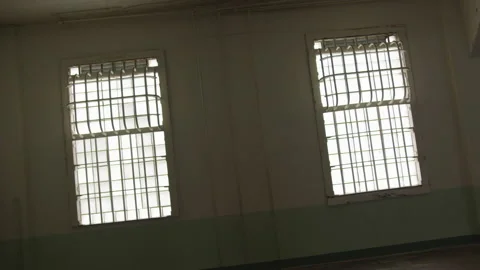 Double Bars On Prison Windows | Stock Video | Pond5