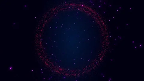 Double Circle Abstract Particles Loop Background AEP ~ After Effects #263884785