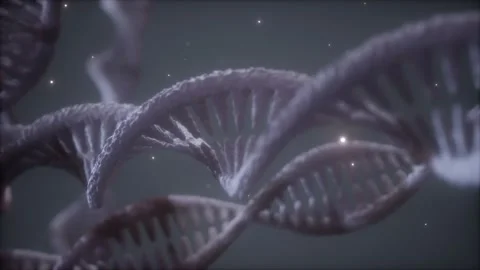 double helical structure of dna strand c... | Stock Video | Pond5