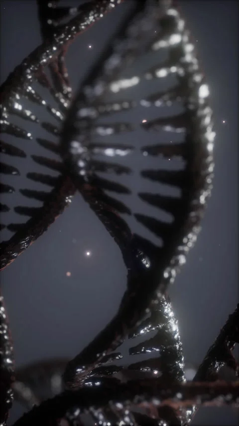 double helical structure of dna strand c... | Stock Video | Pond5