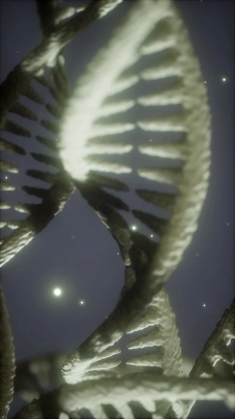 double helical structure of dna strand c... | Stock Video | Pond5