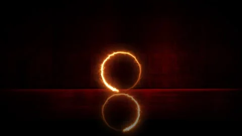 double ring of fire effect green screen ... | Stock Video | Pond5
