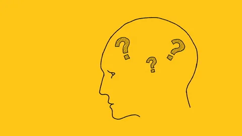 Doubt concept. Animated illustration | Stock Video | Pond5