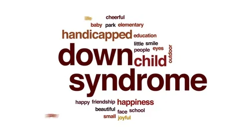 Down syndrome animated word cloud, text ... | Stock Video | Pond5