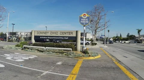 Downey California Civic Center Police De... | Stock Video | Pond5