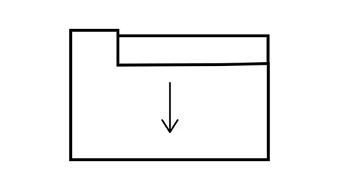 Download file arrow mark icon animated o... | Stock Video | Pond5